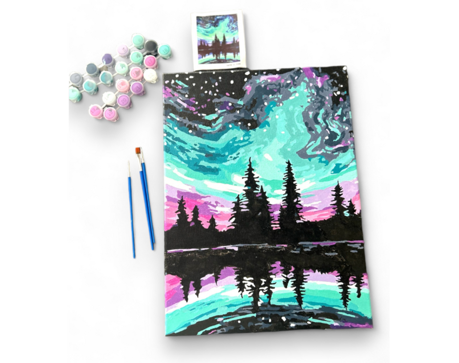 The Northern Lights Paint by Number Kit